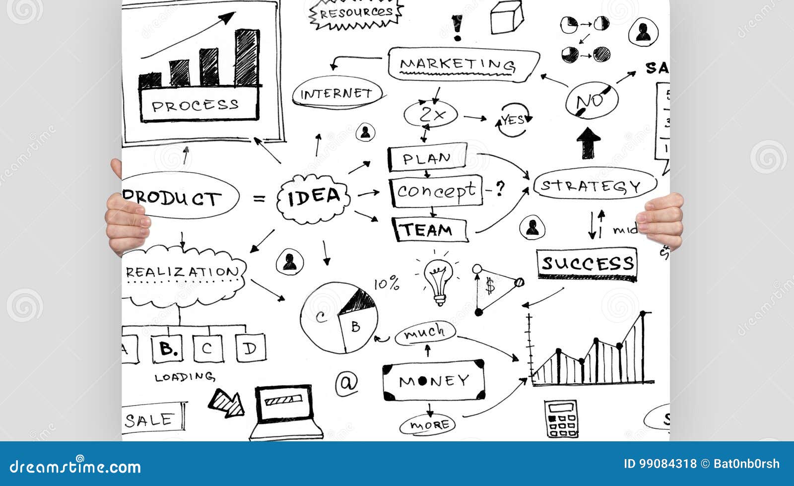 Man Holding Business Strategy Stock Photo - Image of businessman ...