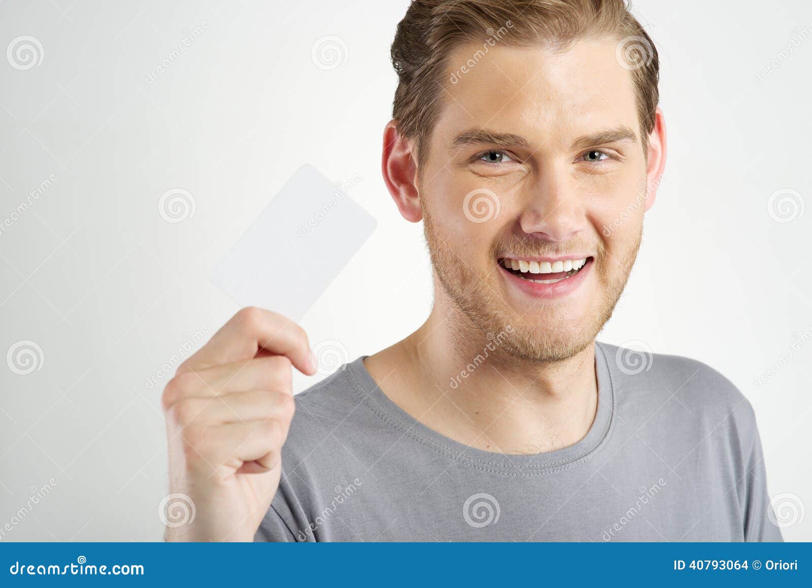 Man holding card stock photo. Image of hold, space, male - 40793064