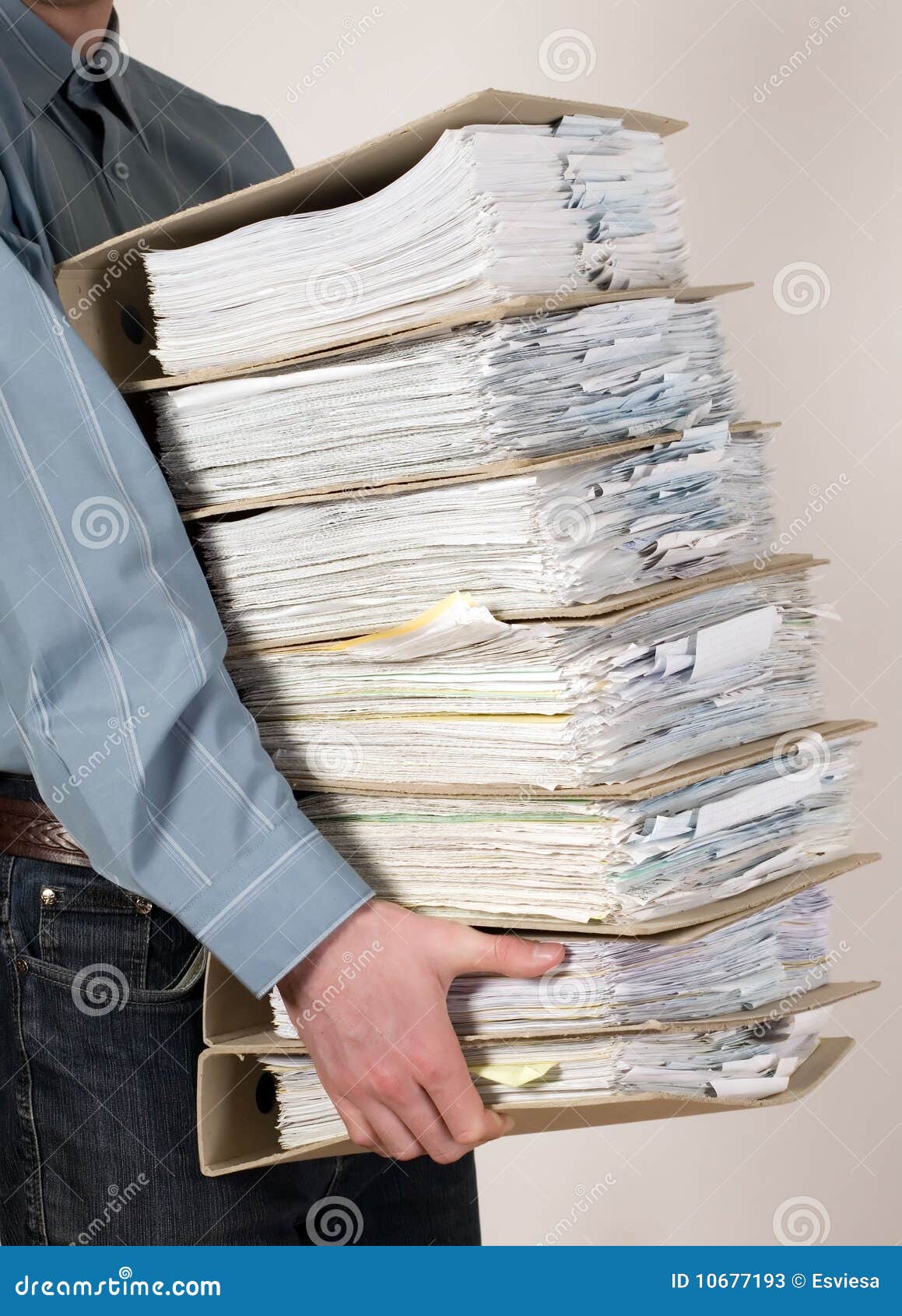 Man Holding Catalog of Documents Stock Image - Image of document, hand ...