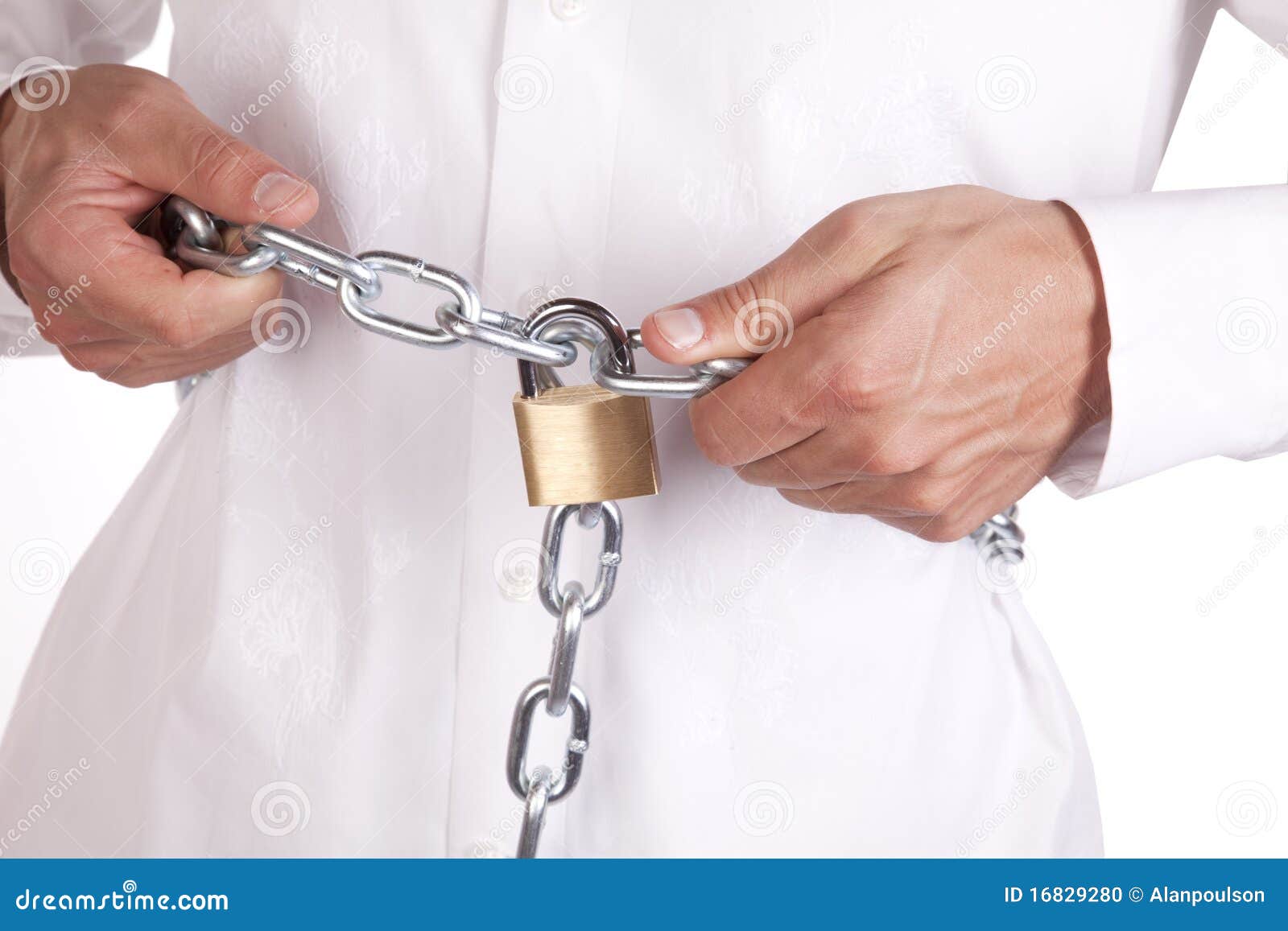 Man holding chain stock photo. Image of concepts, control - 16829280
