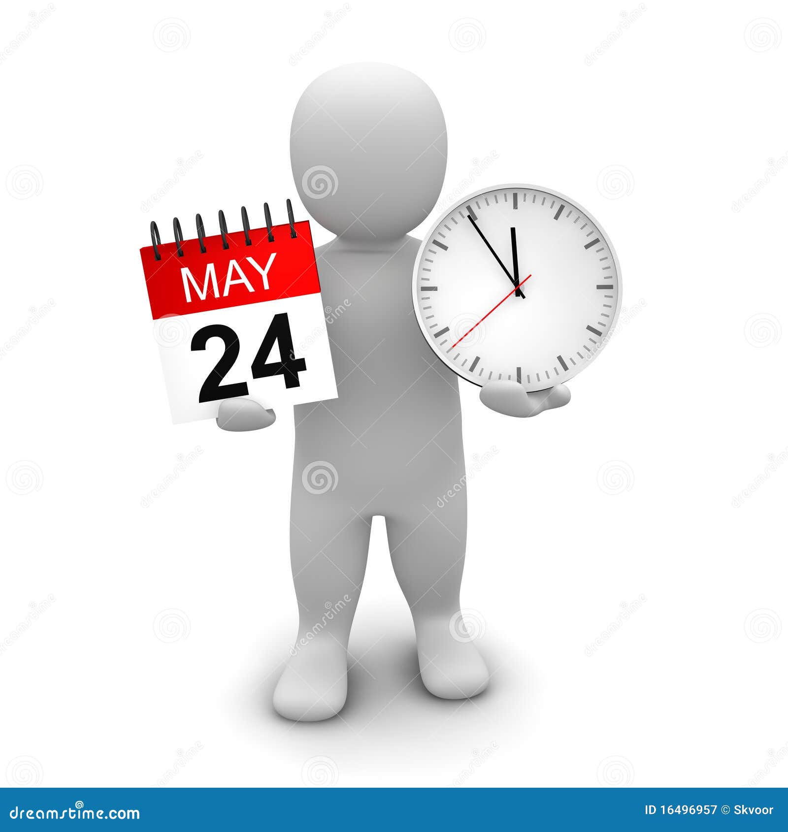 Clock And Calendar Royalty-Free Stock Photo | CartoonDealer.com #50760705