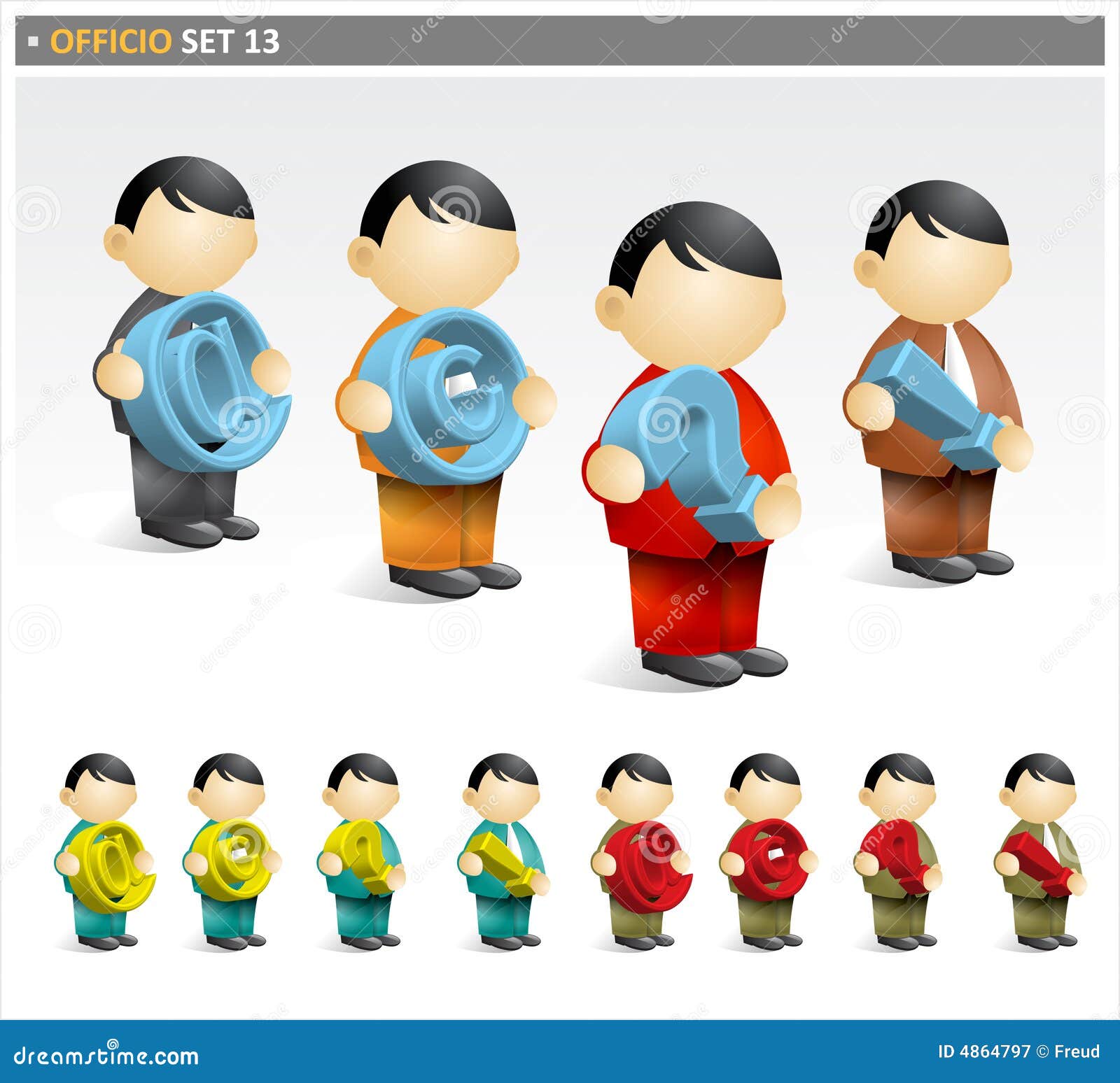 Man Holding Computer Symbols Stock Illustration - Illustration of ...