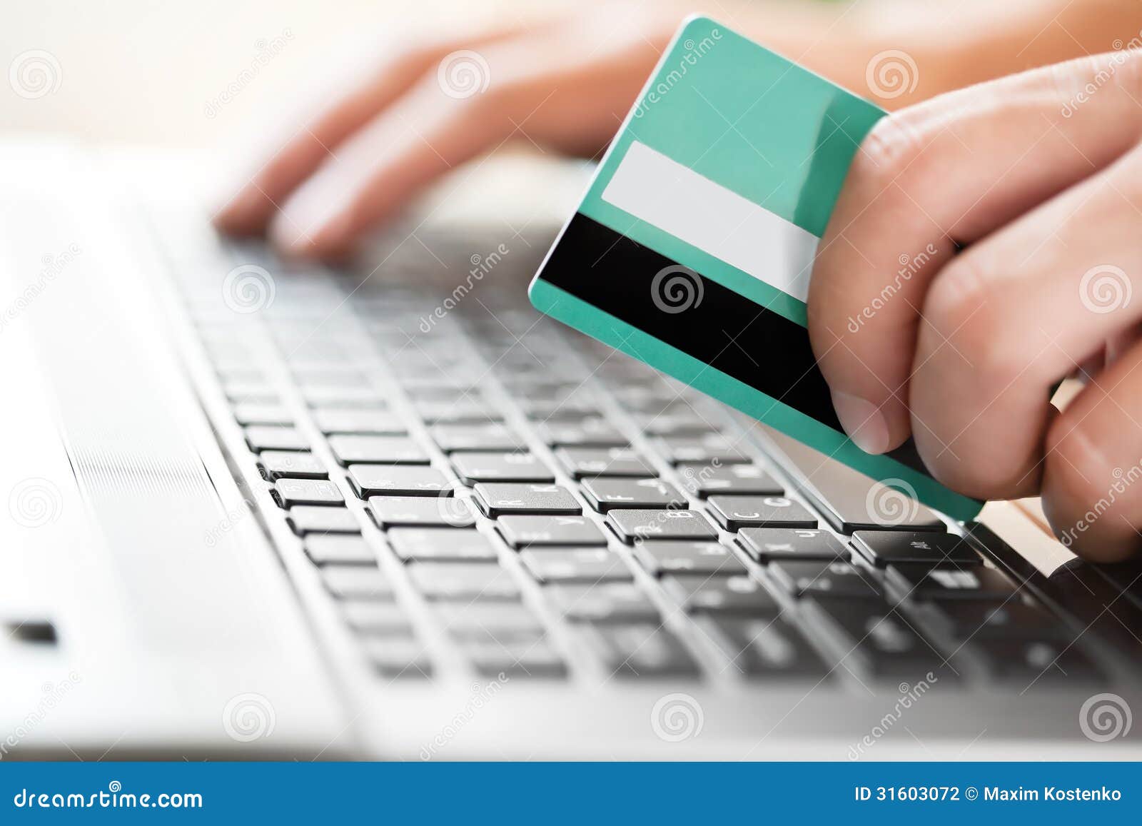 Man Holding Credit Card in Hand Stock Photo - Image of horizontal, card ...