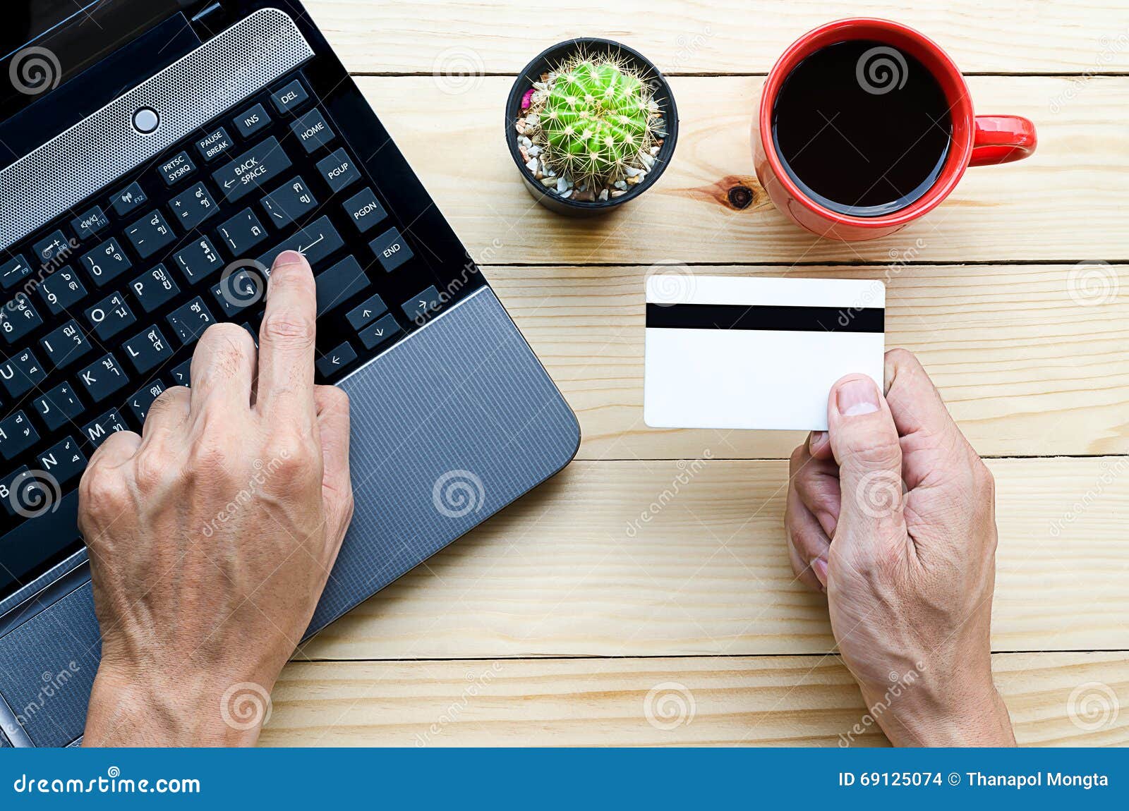Man holding credit card stock photo. Image of holding - 69125074