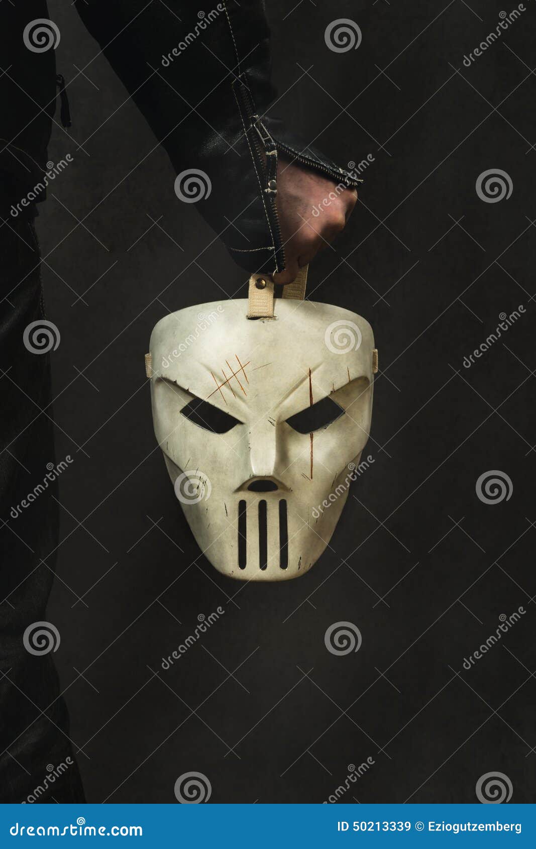 Creepy Masked And Cloaked Figure Royalty-Free Stock Photo ...