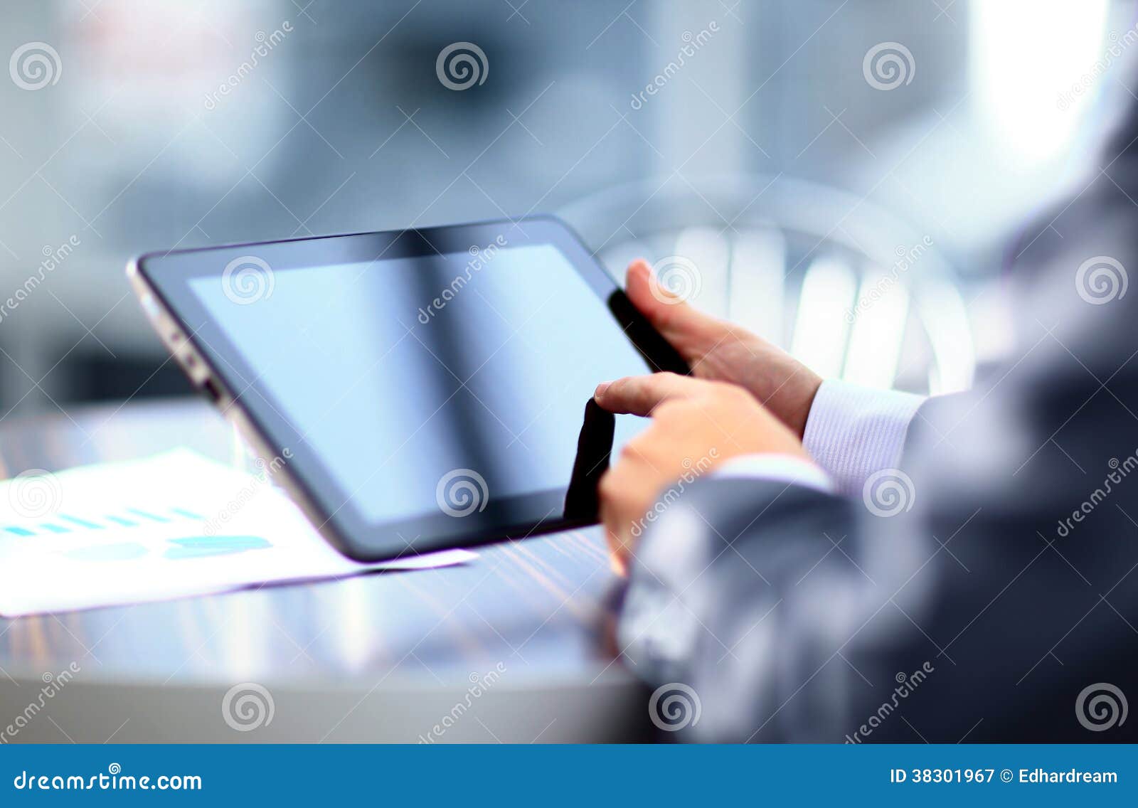 Man holding digital tablet stock image. Image of indoor - 38301967