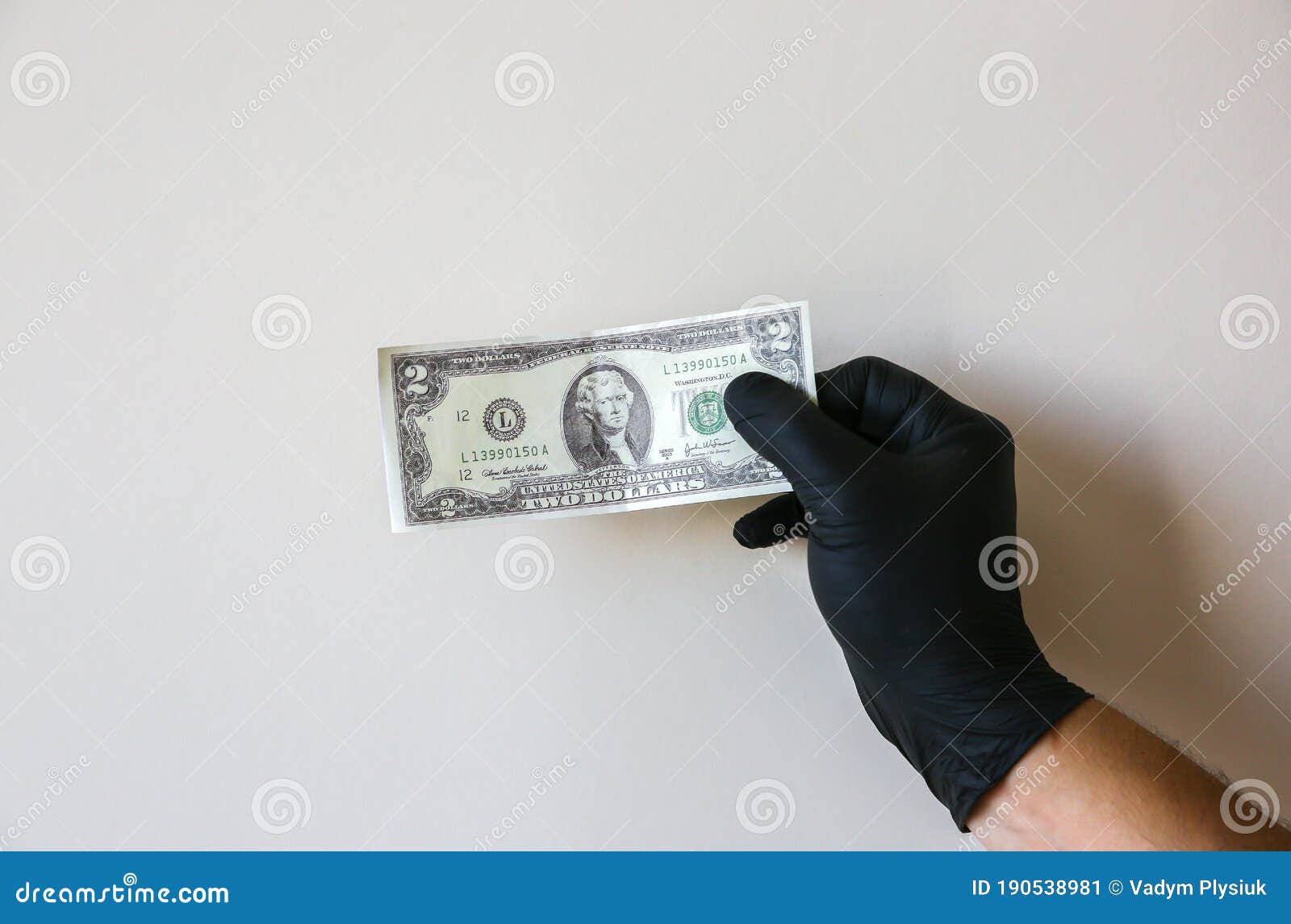 Man is Holding Dollar Note in Hand Stock Image - Image of closeup ...