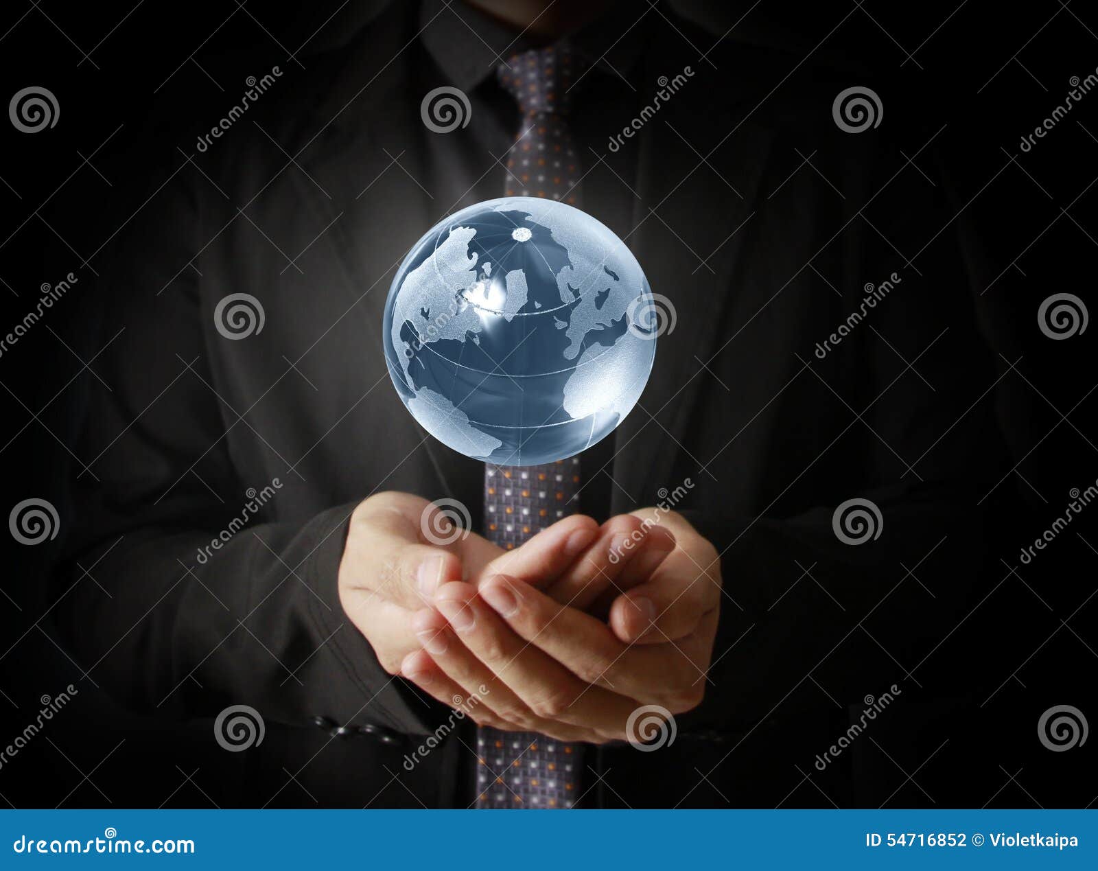 Man holding earth stock illustration. Illustration of planet - 54716852