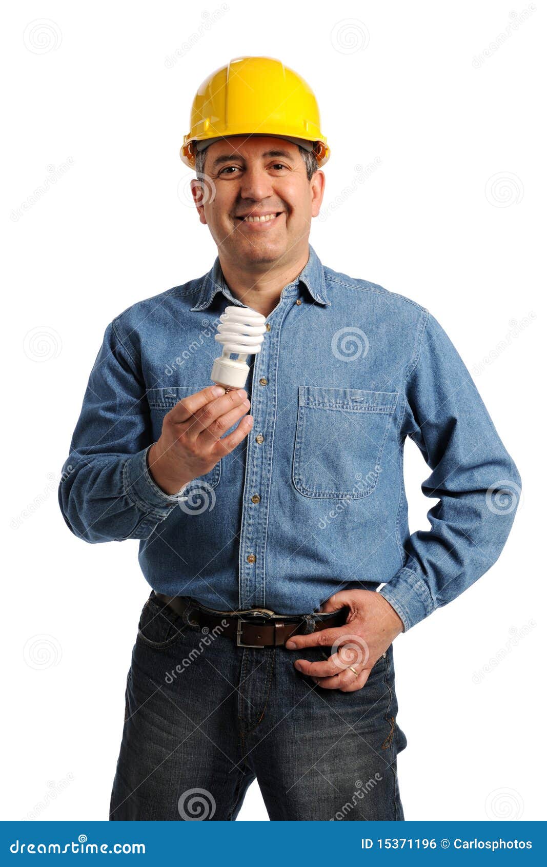 Man Holding an Electric Bulb Stock Photo - Image of power, safety: 15371196