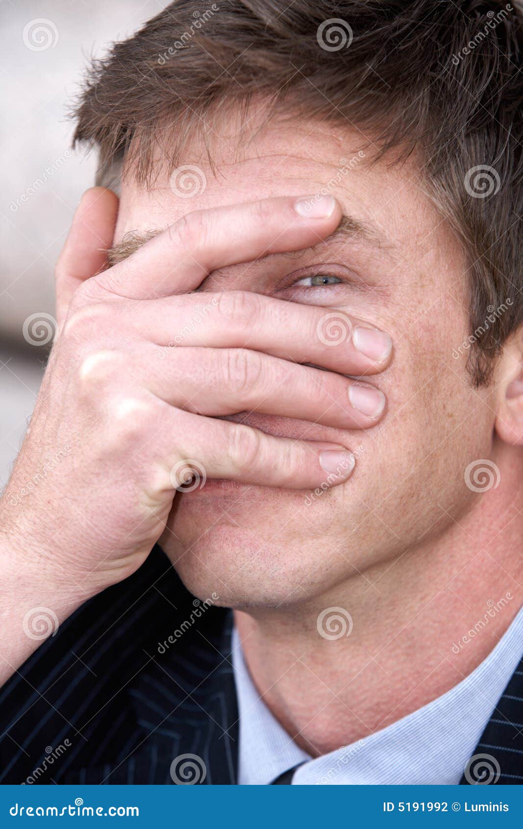 Man holding face stock photo. Image of conceptual, conflict - 5191992