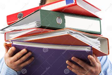 Man holding files stock photo. Image of professional - 84644450