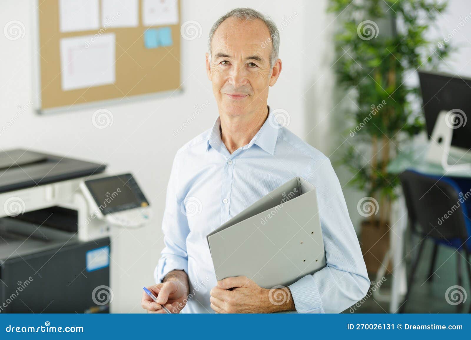 Man Holding Files and Folder Stock Image - Image of digital, adult ...