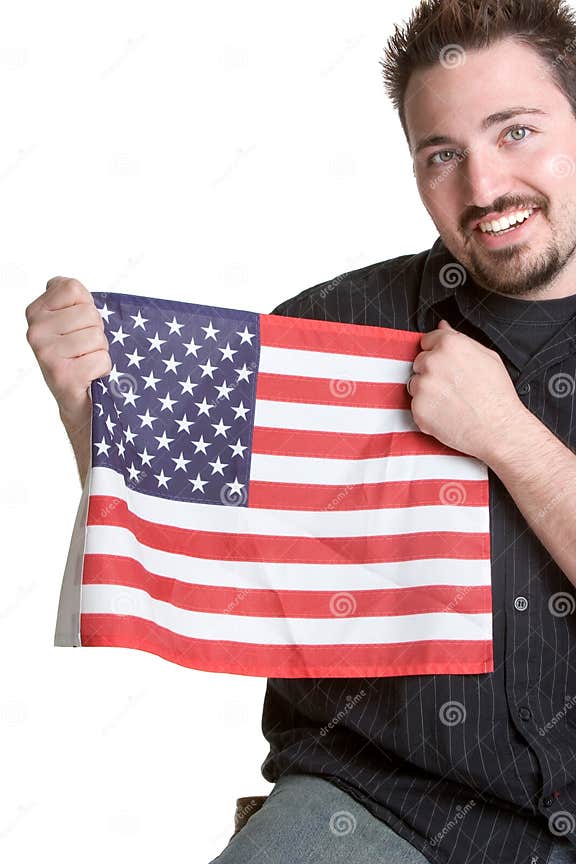 Man Holding Flag stock photo. Image of stars, patriotic - 2503648