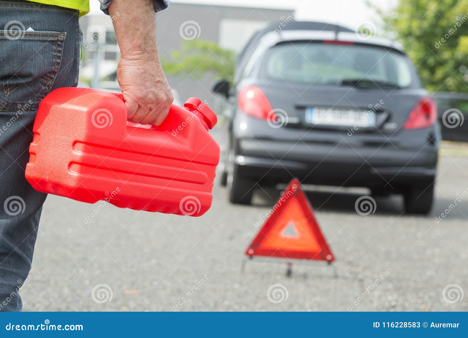 Man Holding Gasoline Canister Stock Image - Image of canister ...