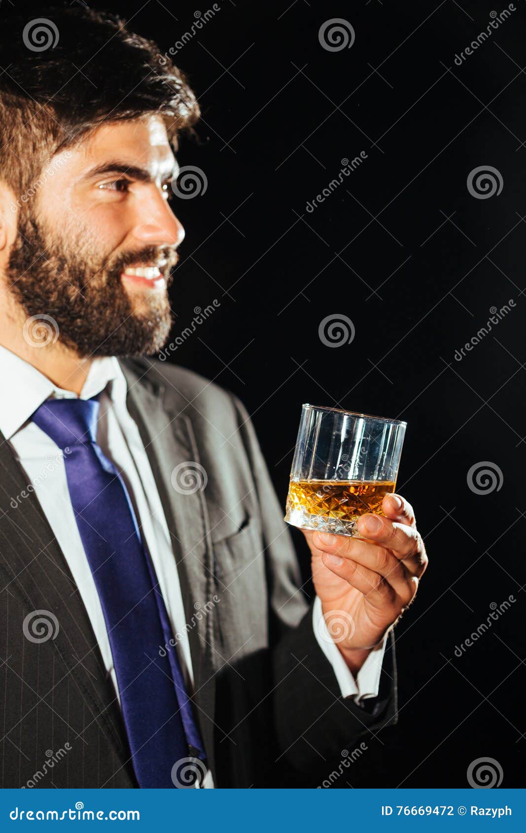 Man holding a glass stock photo. Image of glass, habit - 76669472
