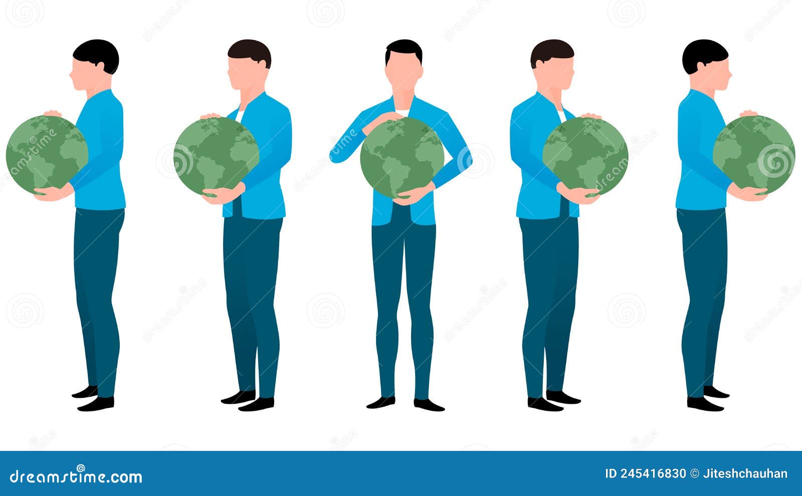 Globe Set All Angles Stock Illustrations – 4 Globe Set All Angles Stock ...