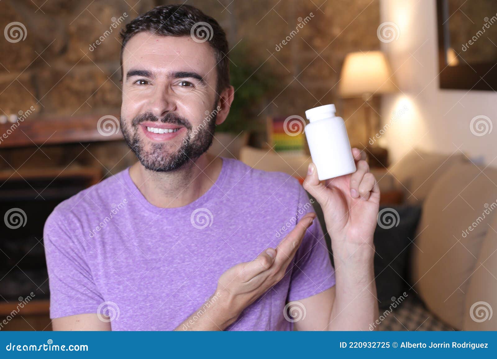 Man Holding a really Good Remedy Stock Image - Image of expertise, drug ...