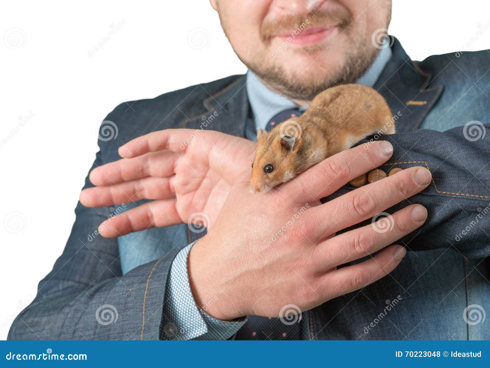 Man Holding Hamster On Arm Royalty-Free Stock Photo | CartoonDealer.com ...