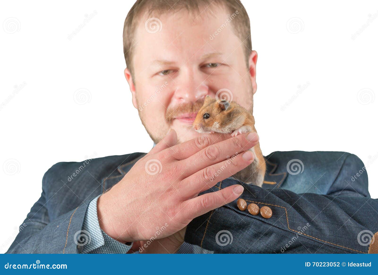 Man Holding Hamster On Arm Royalty-Free Stock Photo | CartoonDealer.com ...