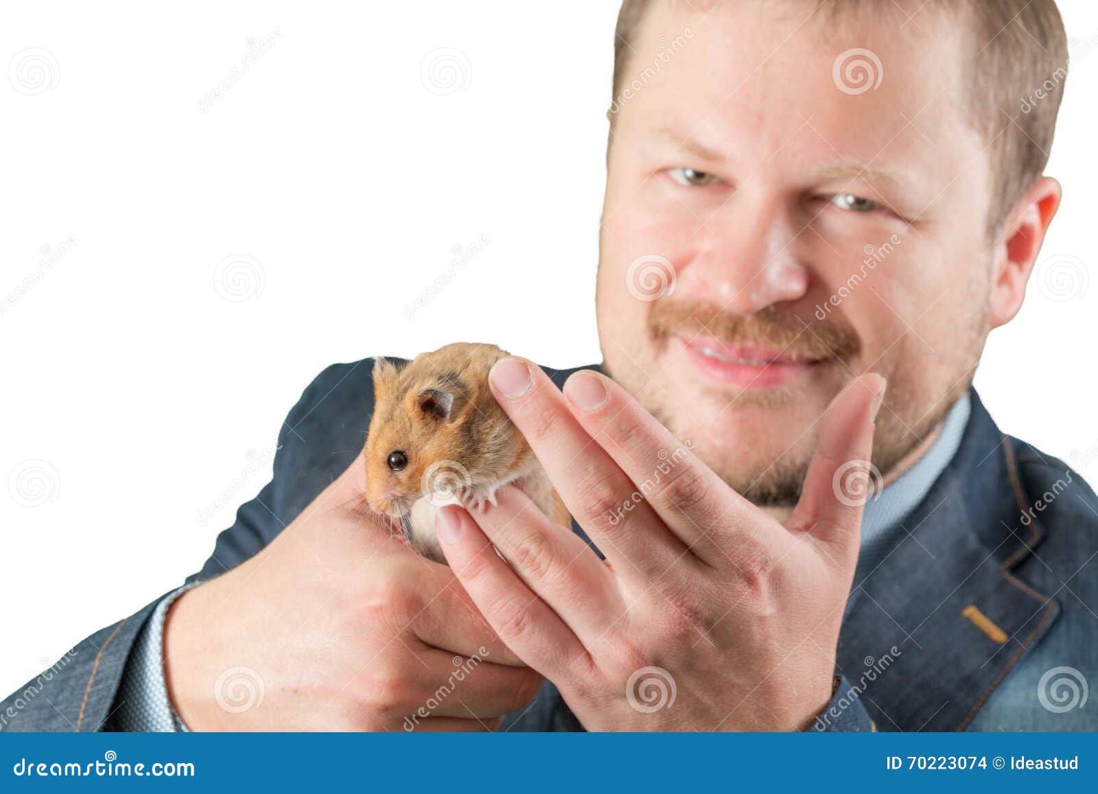 Man Holding Hamster On Arm Royalty-Free Stock Photo | CartoonDealer.com ...