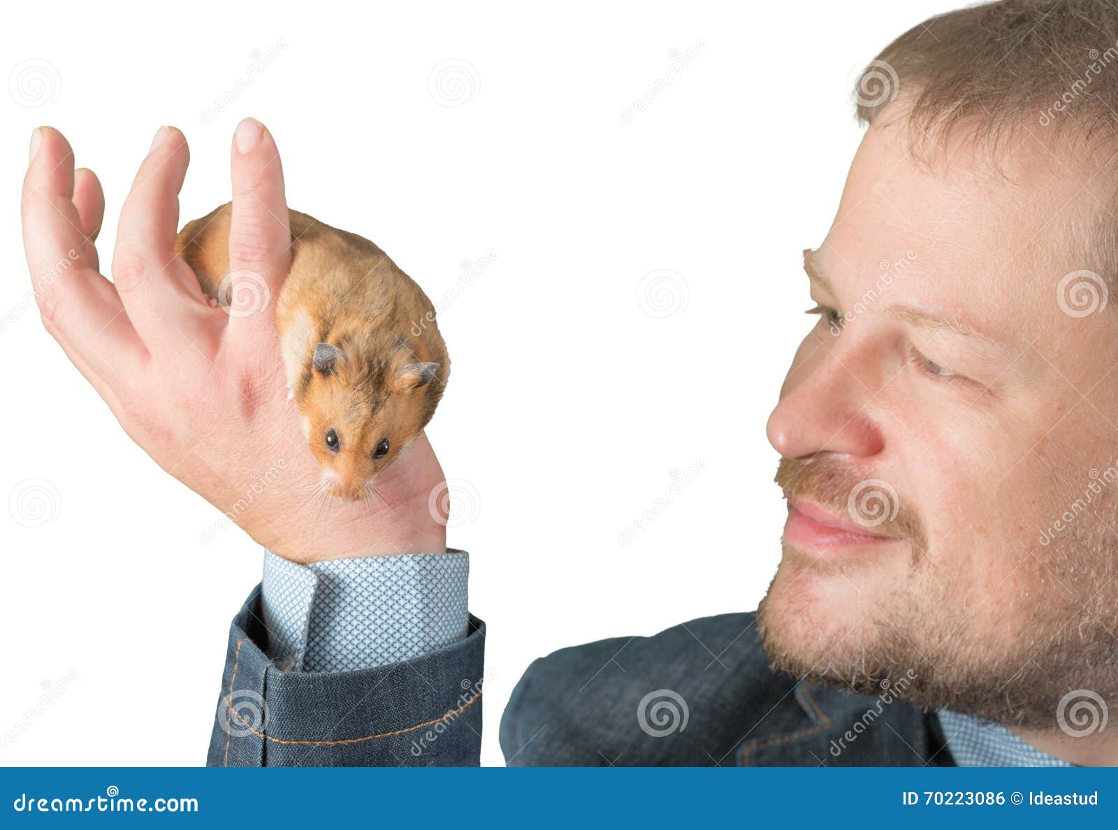 Man Holding Hamster On Arm Royalty-Free Stock Photo | CartoonDealer.com ...