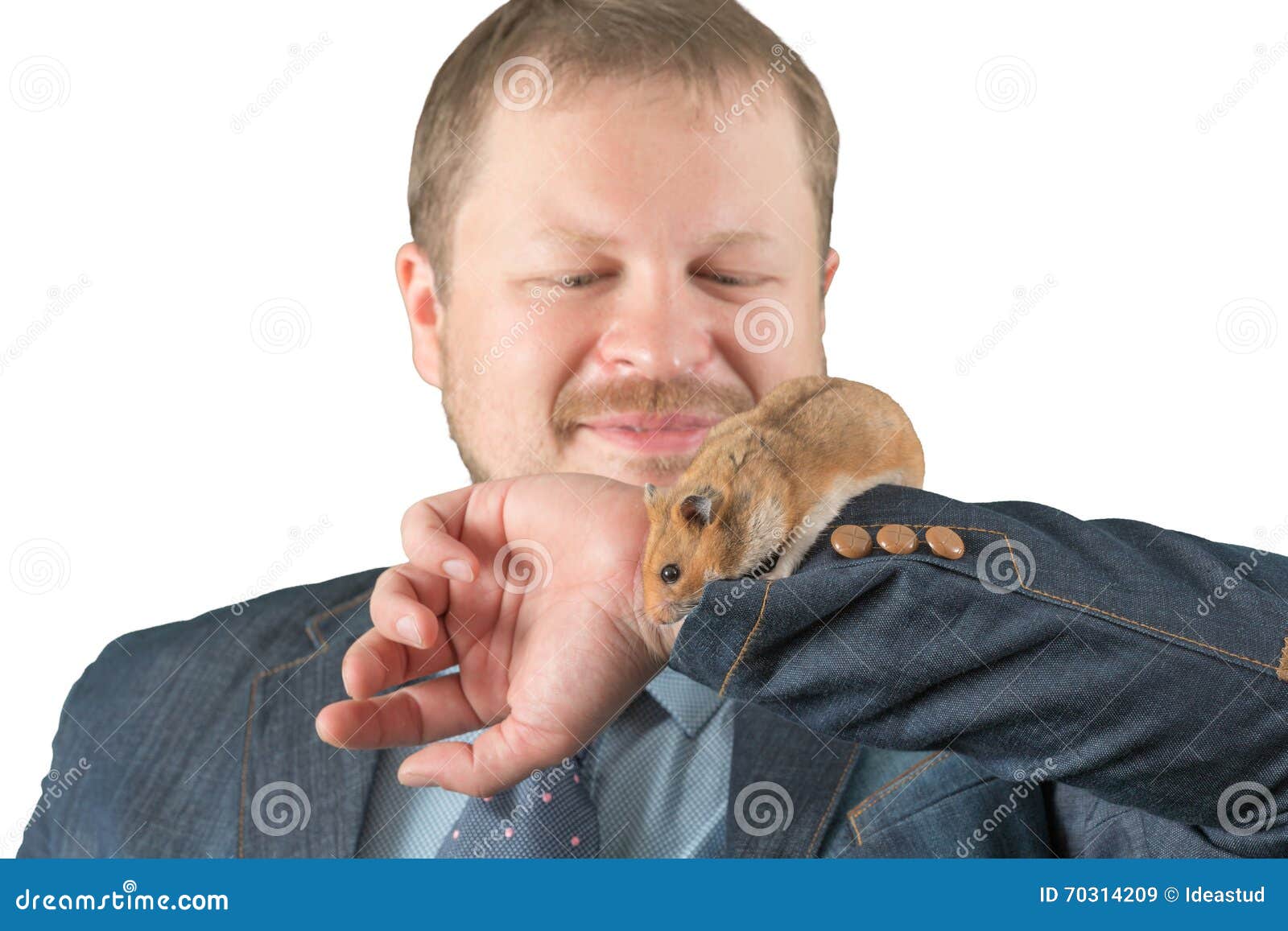Man Holding Hamster On Arm Royalty-Free Stock Photo | CartoonDealer.com ...