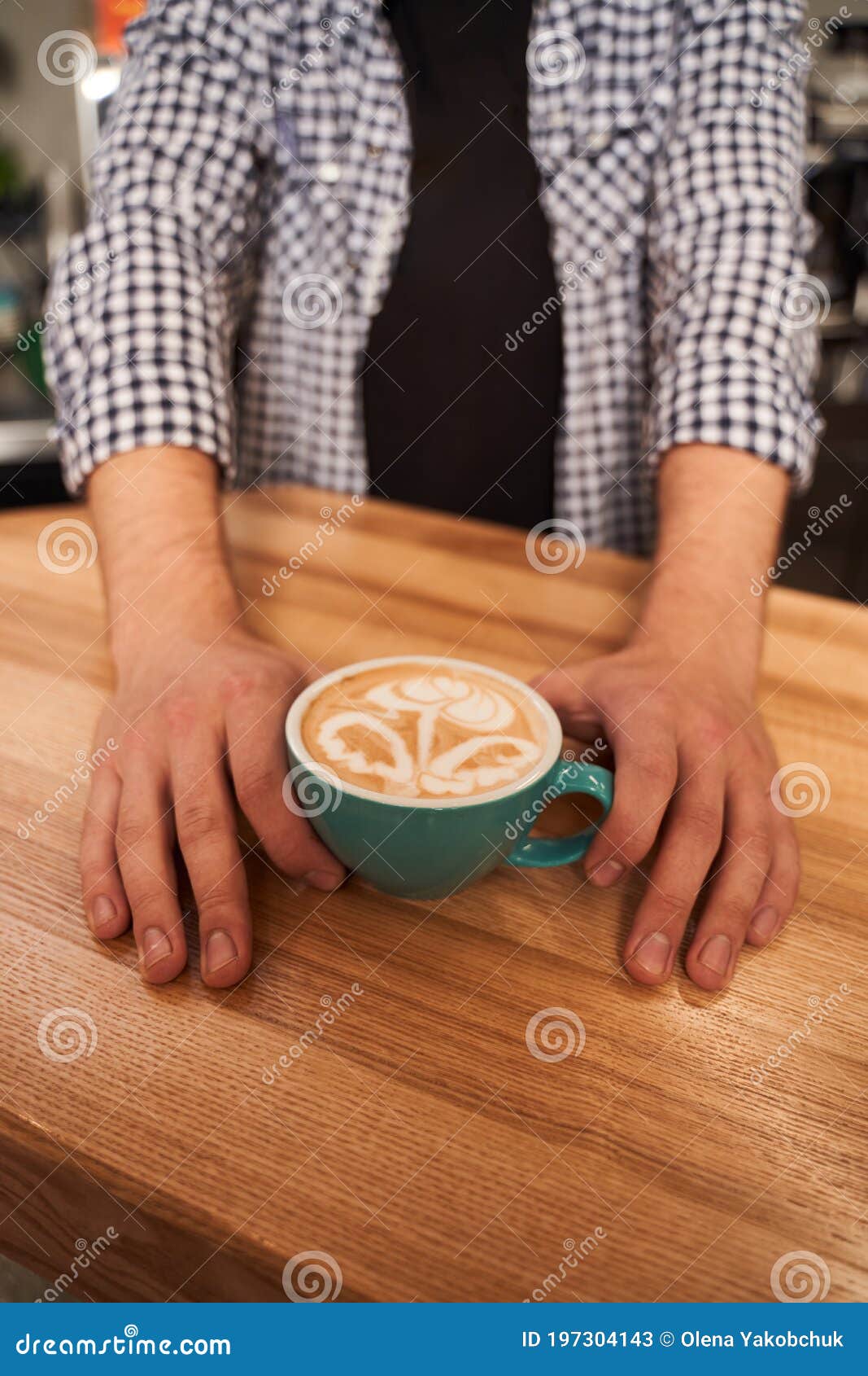Man serving coffee stock image. Image of coffee, concept - 197304143