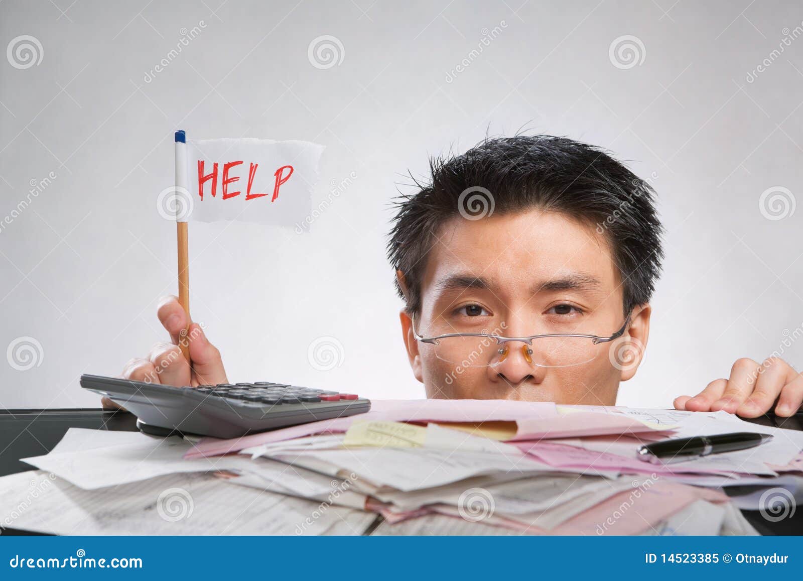 Man holding help flag stock image. Image of concept, people - 14523385