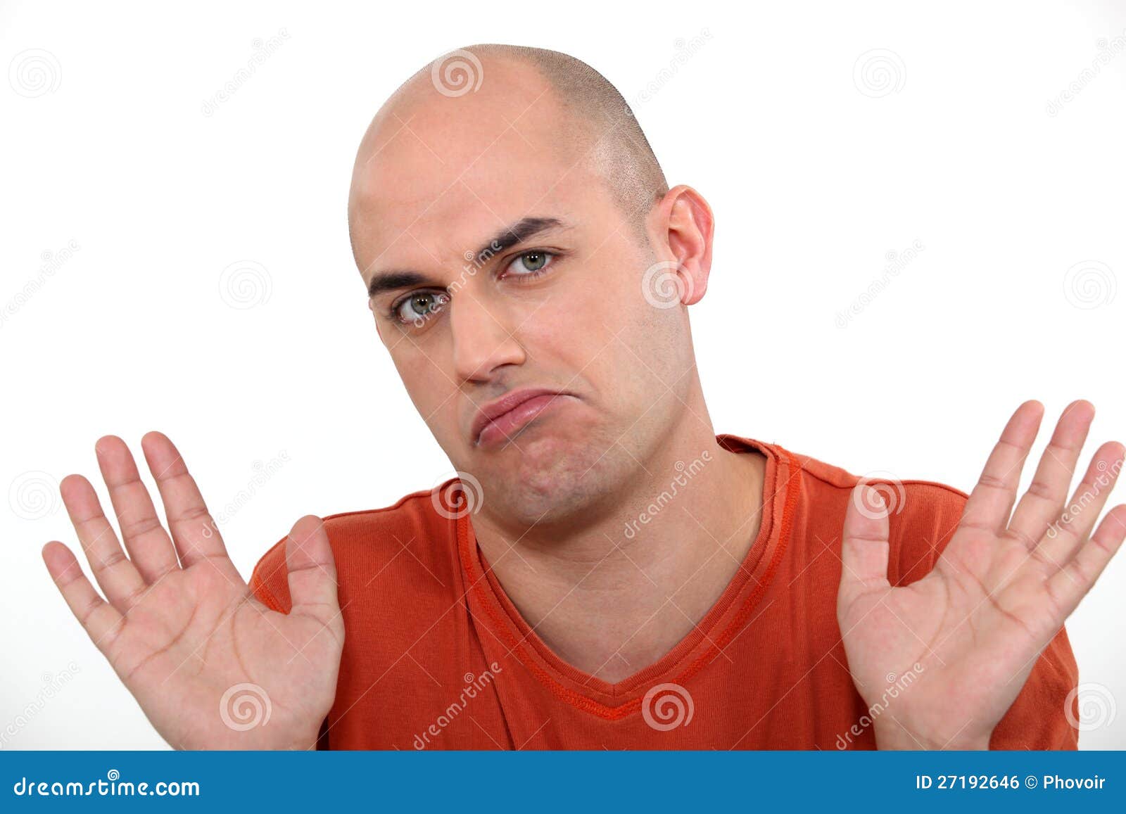 Man holding his hands up stock photo. Image of gesturing - 27192646