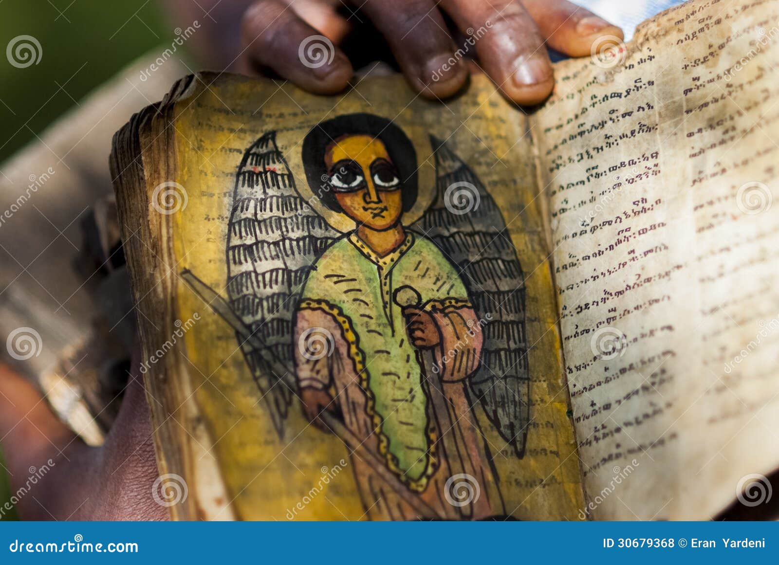 Man Holding a Holy Script, Ethiopia Stock Photo - Image of color ...