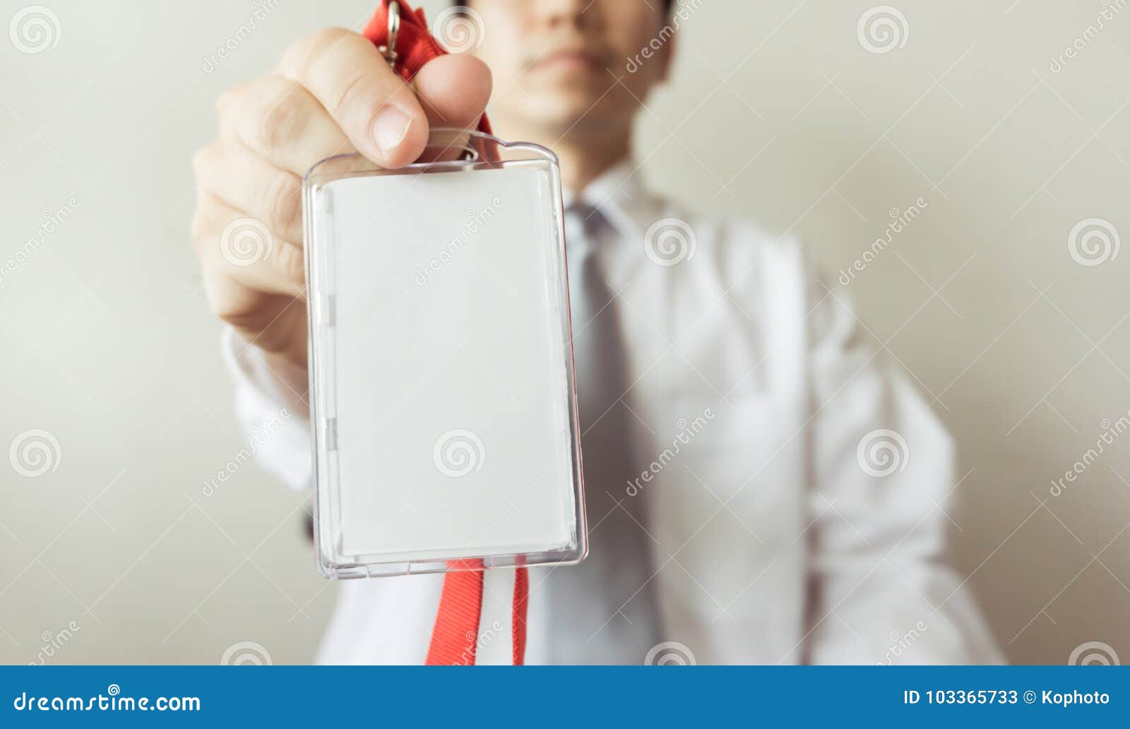 Man Holding Identification Card. Stock Image - Image of card, guard ...