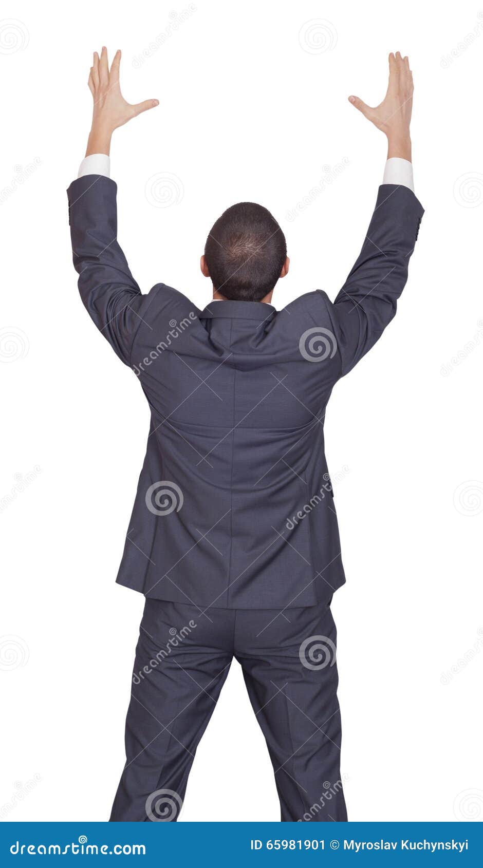 Man Holding Imaginary Object Stock Image - Image of displaying, showing ...