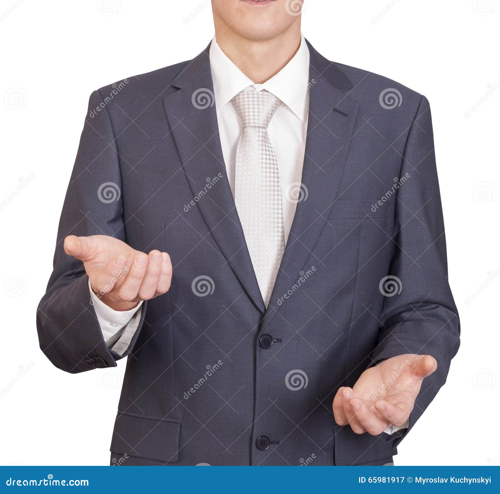 Man Holding Imaginary Object Stock Image - Image of displaying, open ...