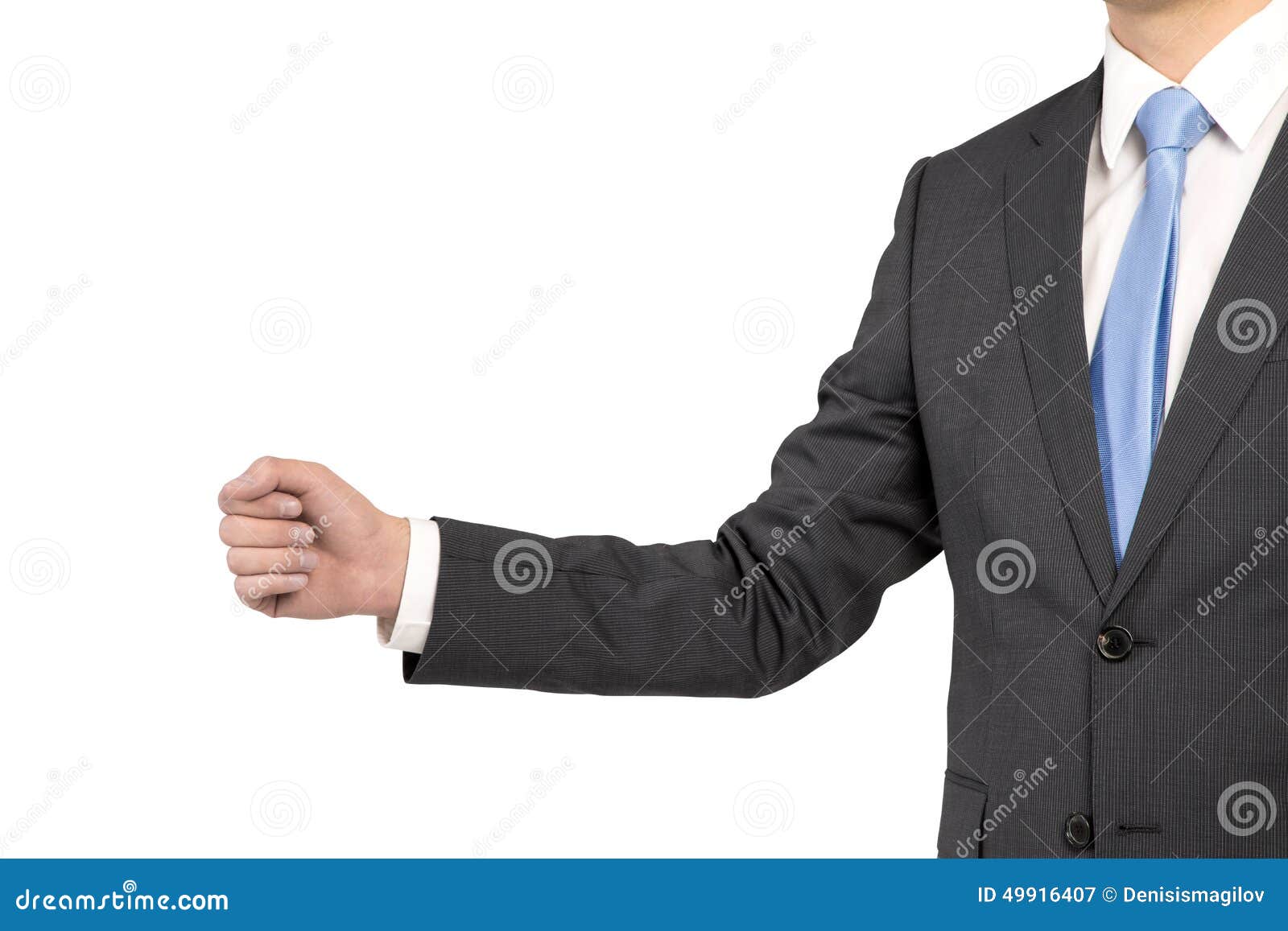 Man Holding Invisible Object Stock Image - Image of success, stylish ...