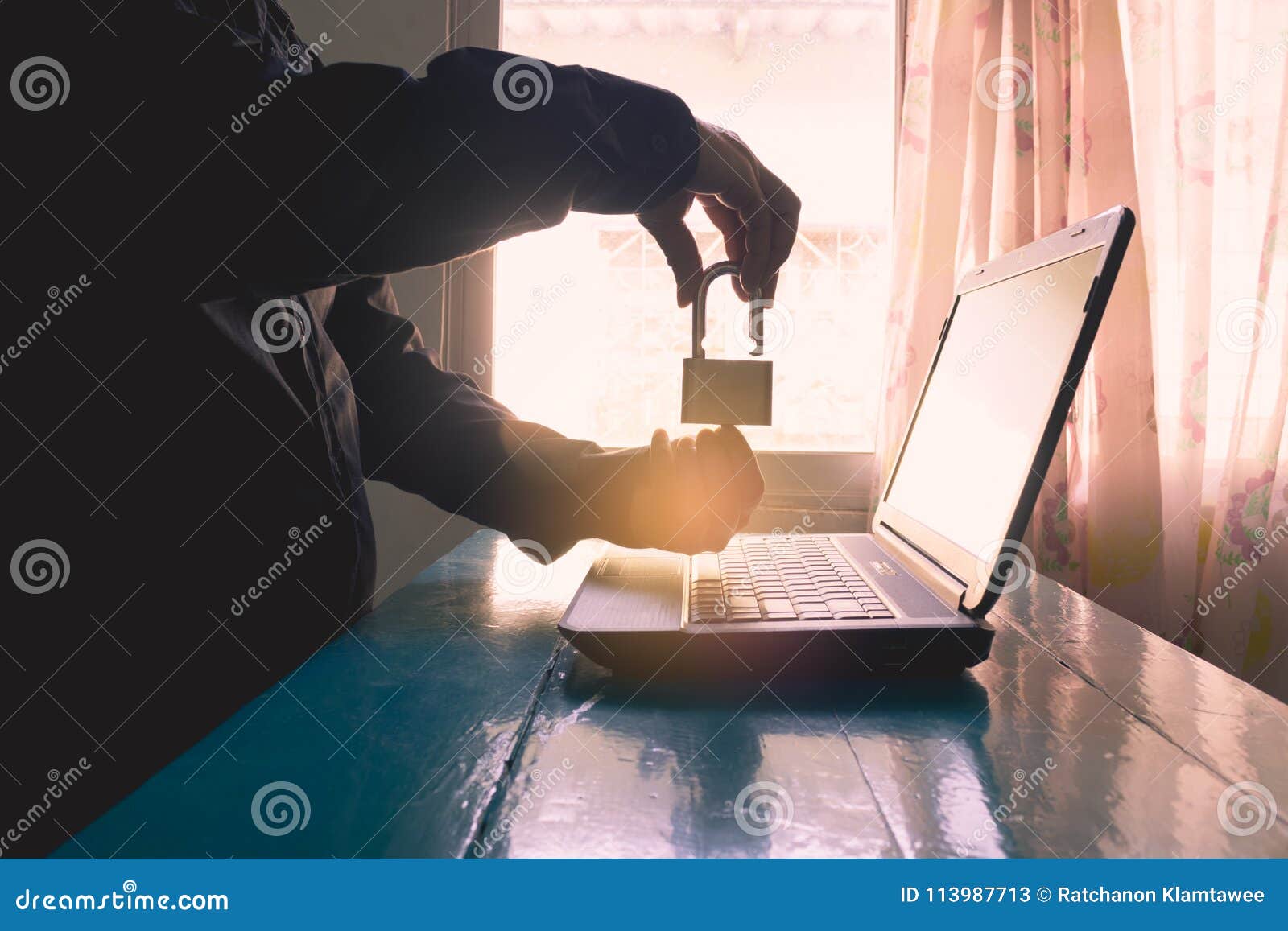 The Man Holding Key and Unlock. Stock Image - Image of home, business ...