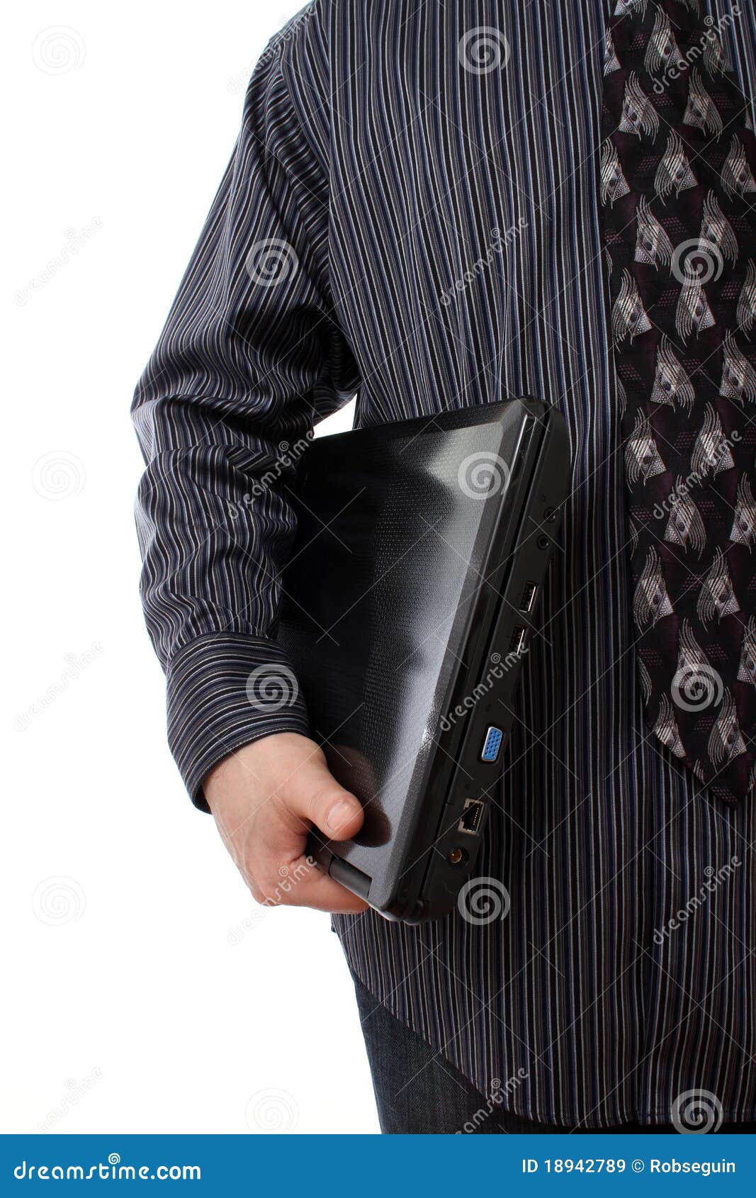 Man holding a laptop stock image. Image of busy, carrying - 18942789