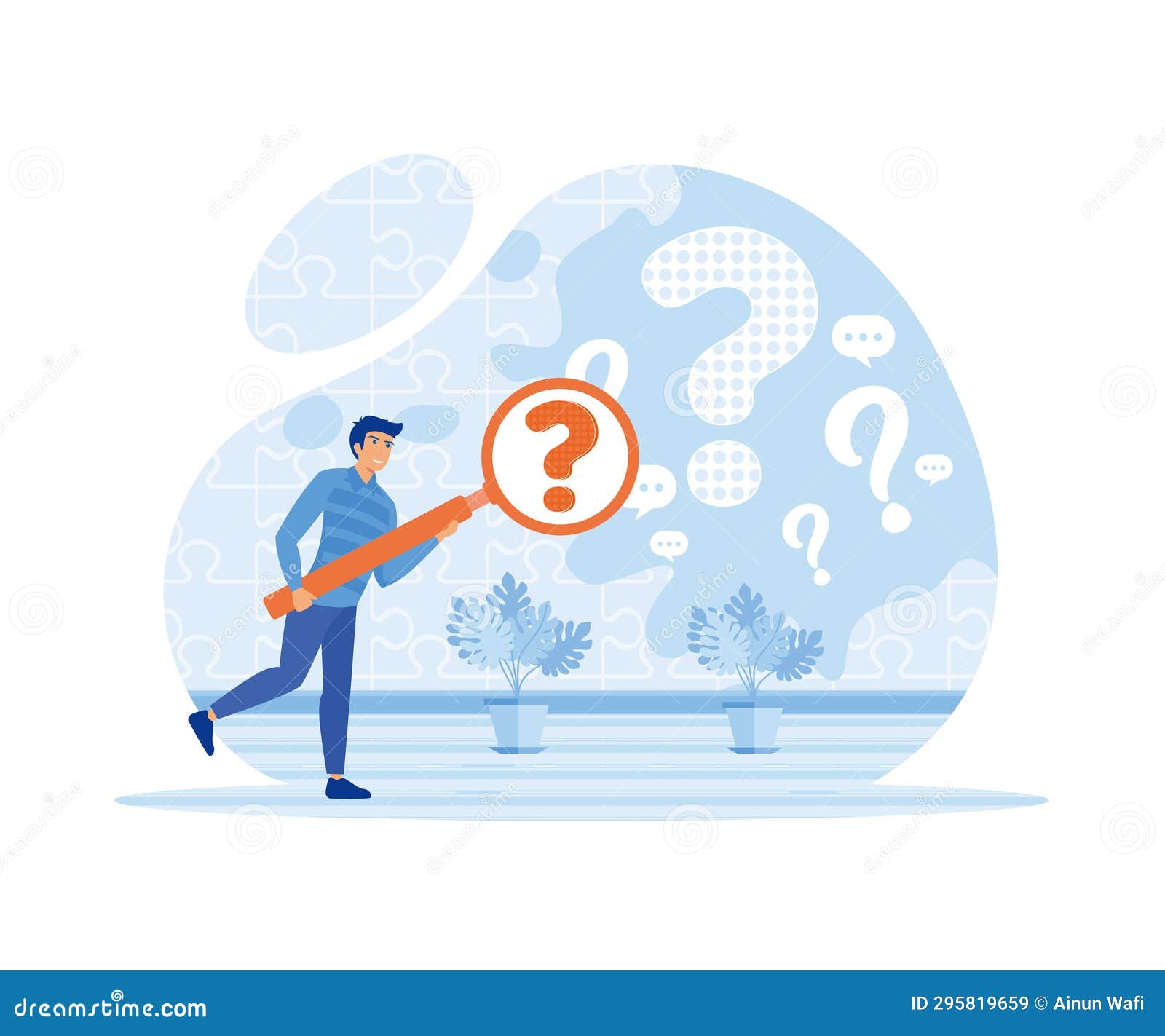 3d Man Holding Interrogation Mark Stock Image | CartoonDealer.com #35616259