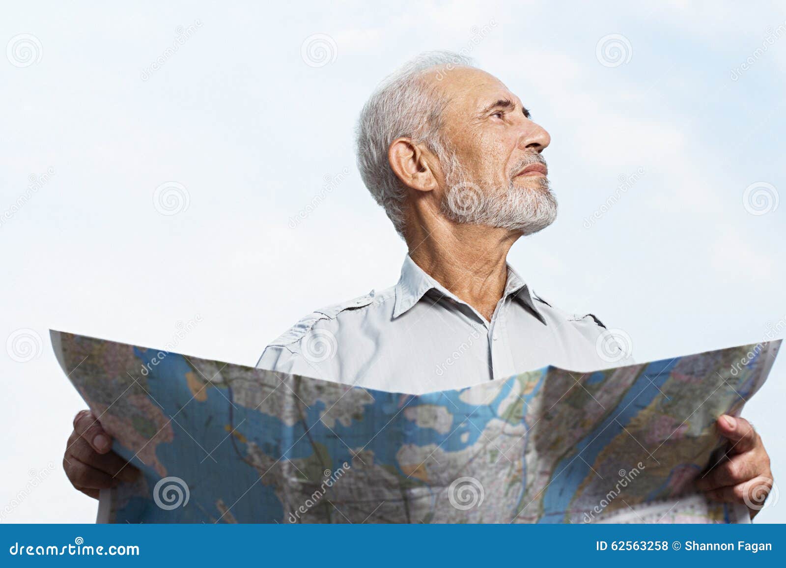 Man holding a map stock photo. Image of person, looking - 62563258