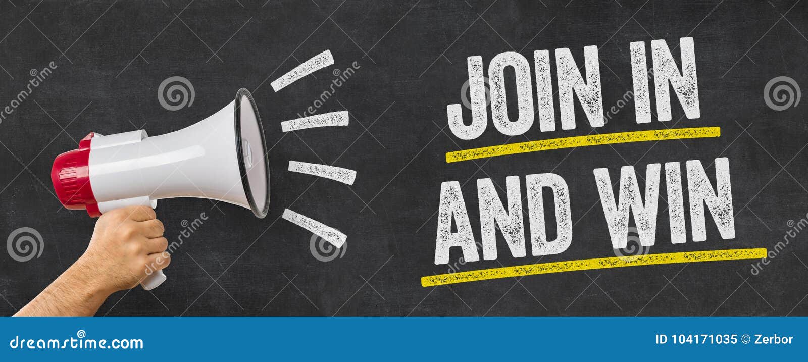 Join in and win stock image. Image of gamble, draw, contest - 104171035