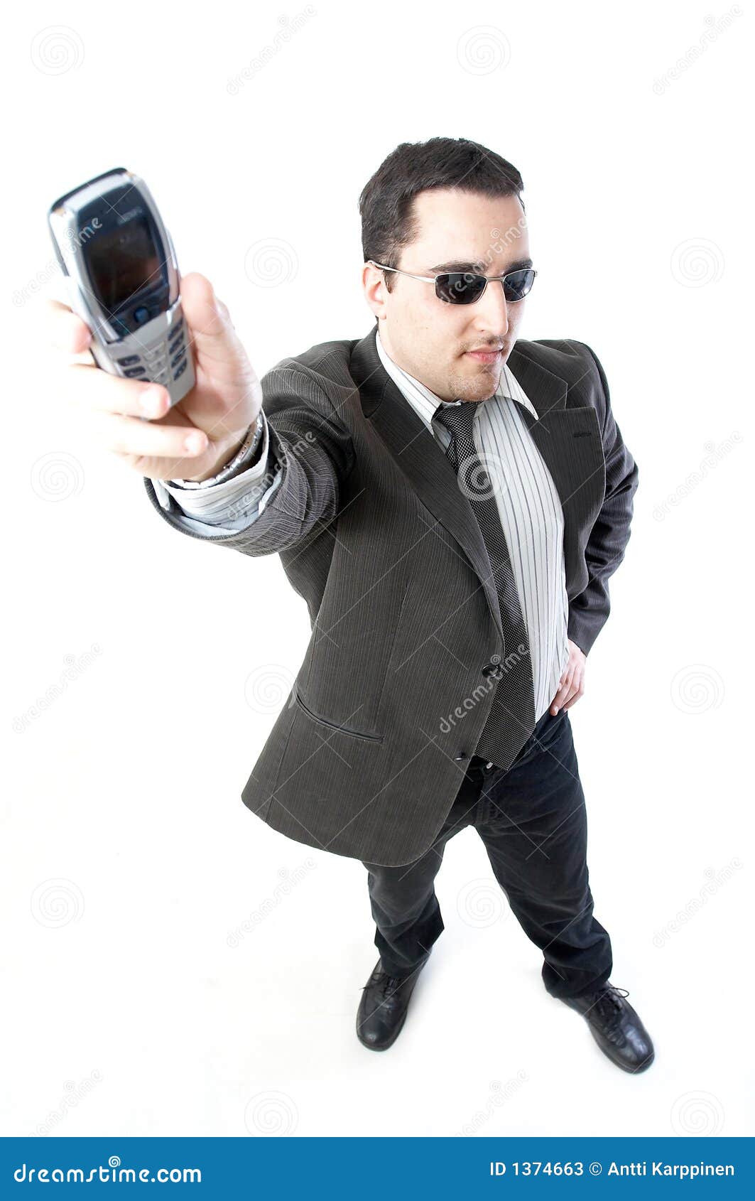 Man holding mobile phone stock image. Image of smart, money - 1374663