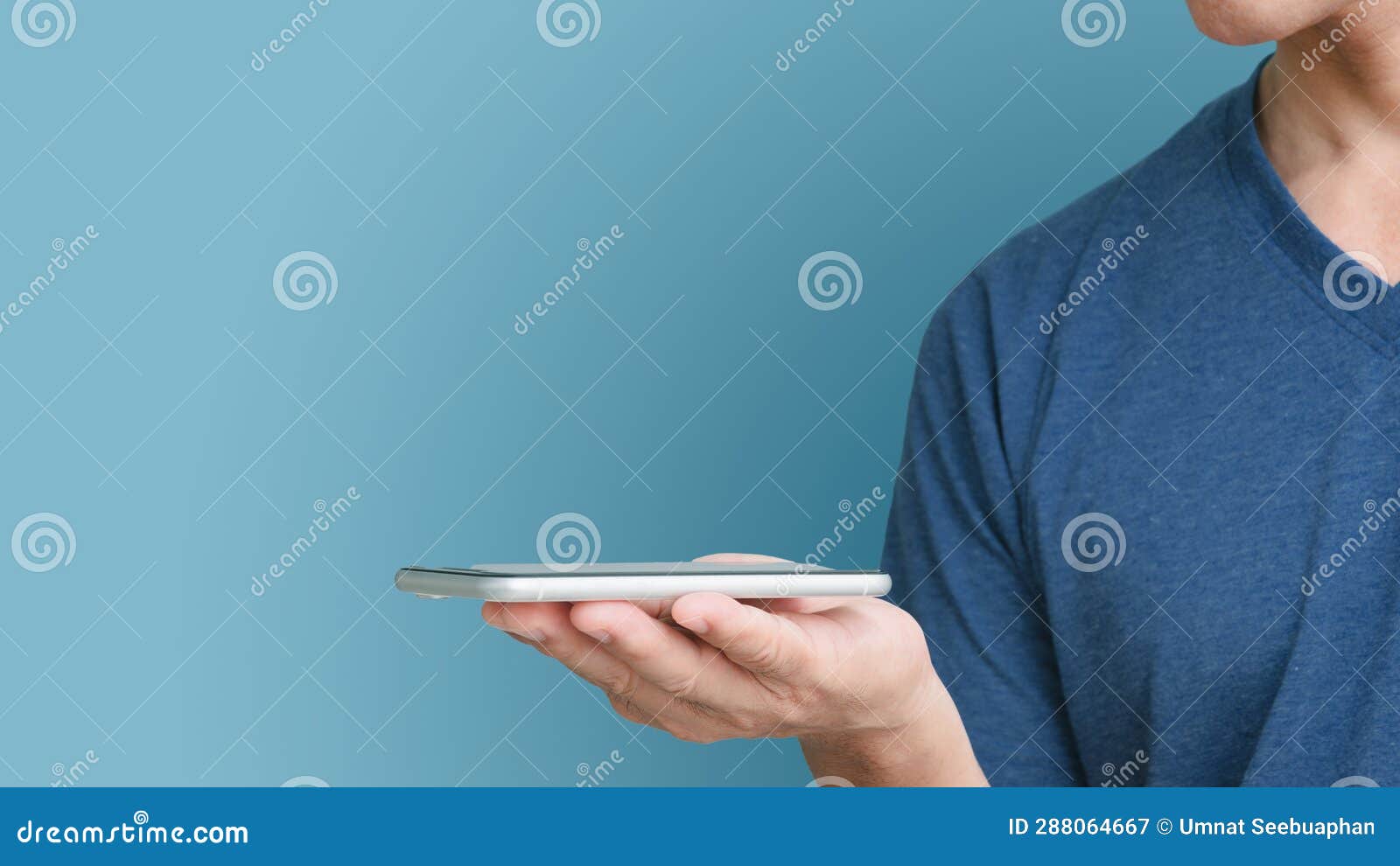 Man Holding Mobile Phone in Hand, Set of Different Angles and ...