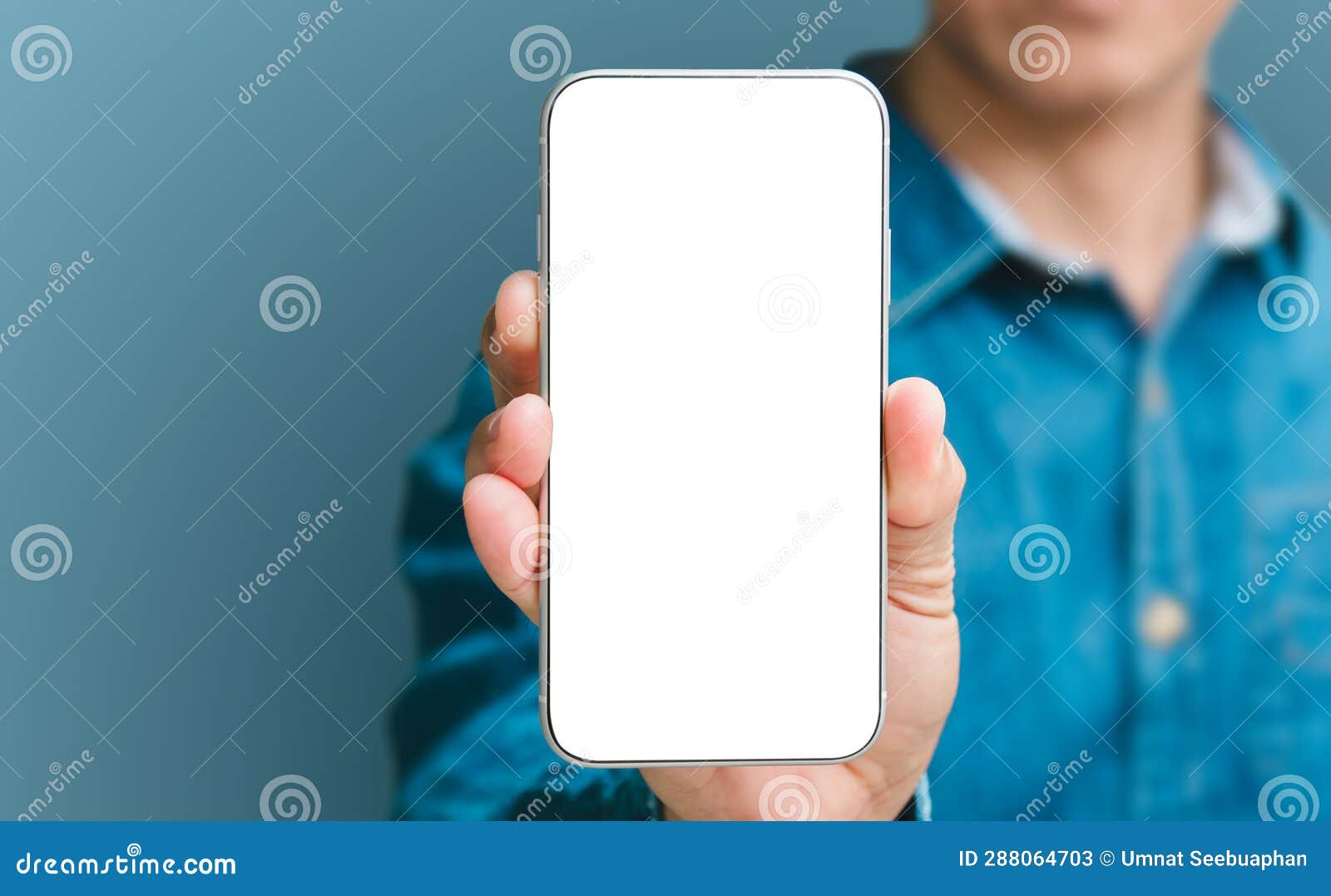 Man Holding Mobile Phone in Hand, Set of Different Angles and ...