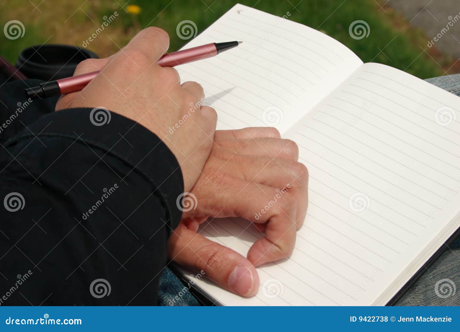 Man Holding Note Book stock photo. Image of notepad, notebook - 9422738