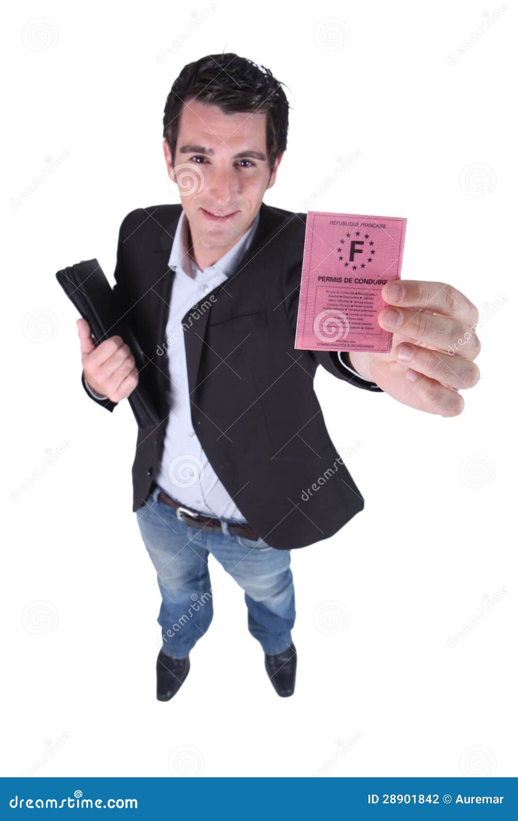 Man Holding Official Document Stock Photo - Image of background ...