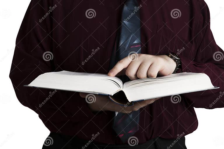Man holding an open book stock image. Image of open, hand - 38414241