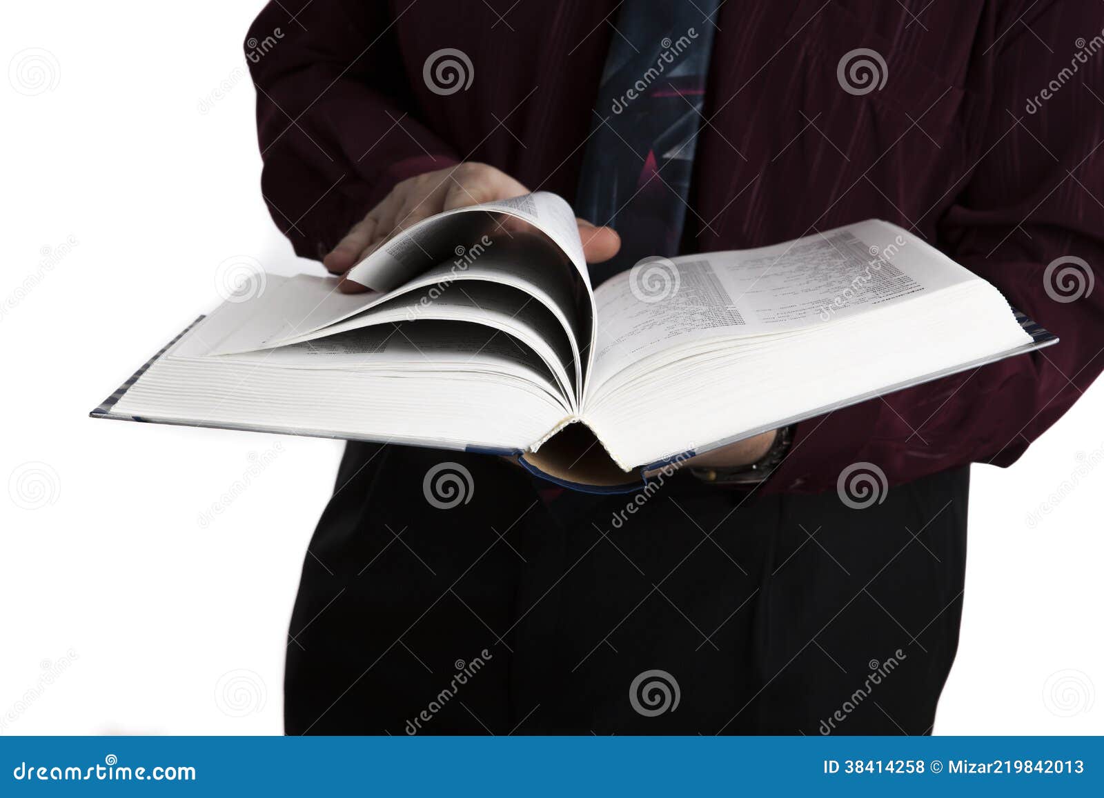 Man holding an open book stock photo. Image of human - 38414258