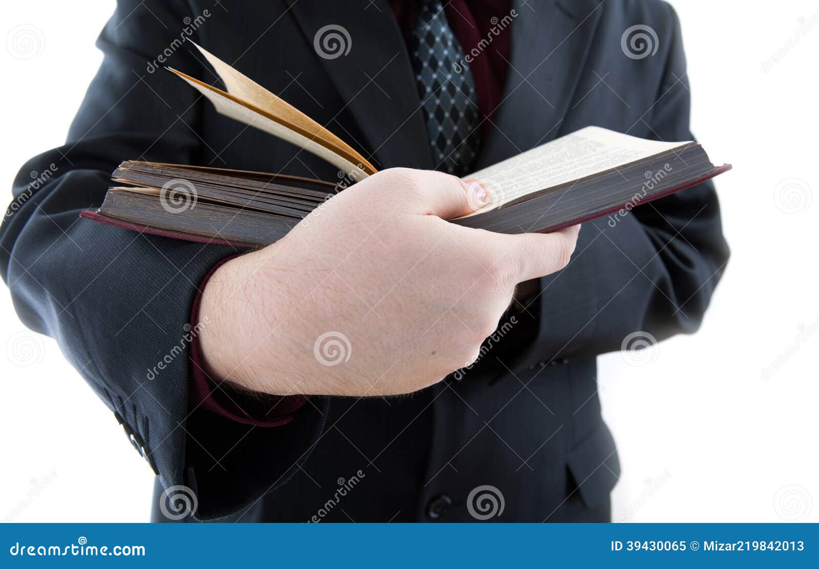 Man holding an open book stock image. Image of searching - 39430065