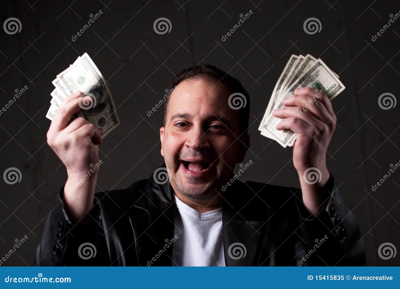 Man Holding Out Money stock image. Image of earnings - 15415835