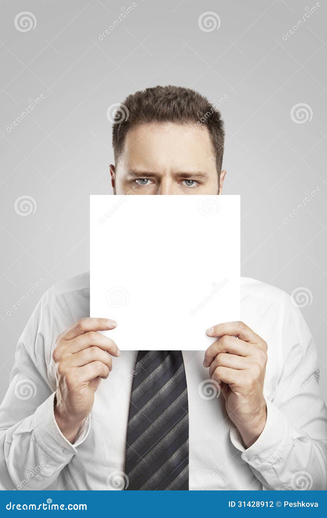 Man holding paper stock photo. Image of manager, confident - 31428912