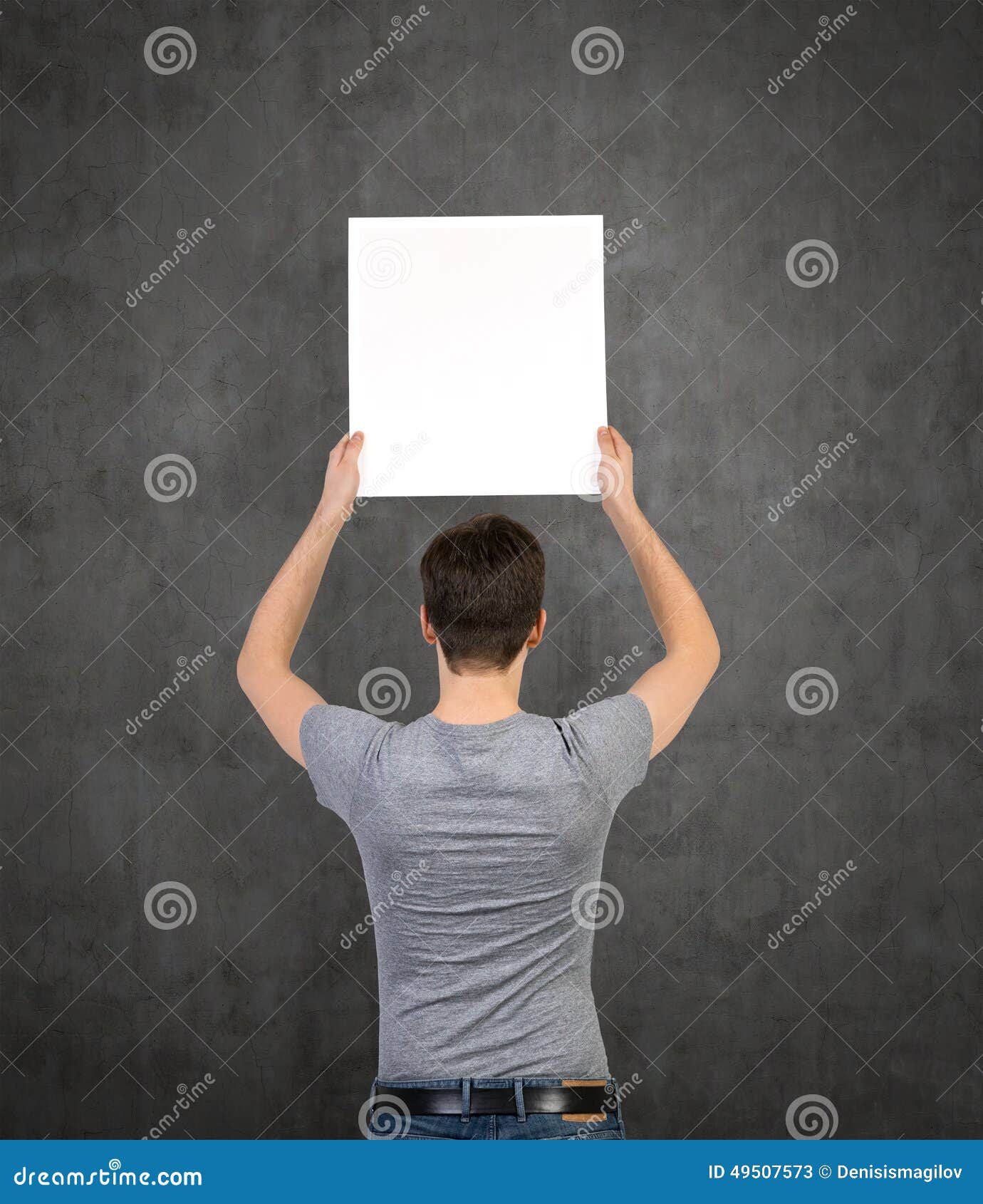 Man holding paper stock image. Image of conctere, young - 49507573